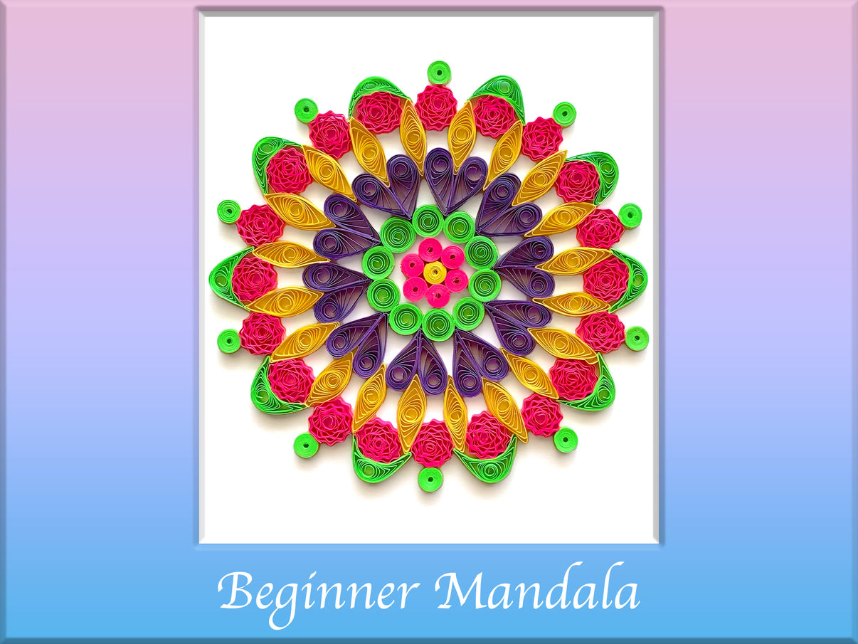Quilled Mandala Template | Beginners (4hrs) – Easy Quilling Paper