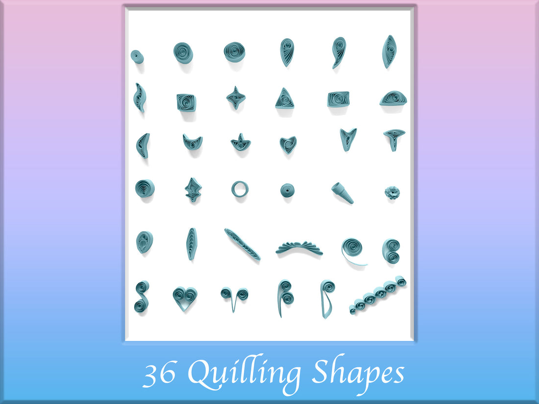 Shapes and Scrolls Chart – Easy Quilling Paper