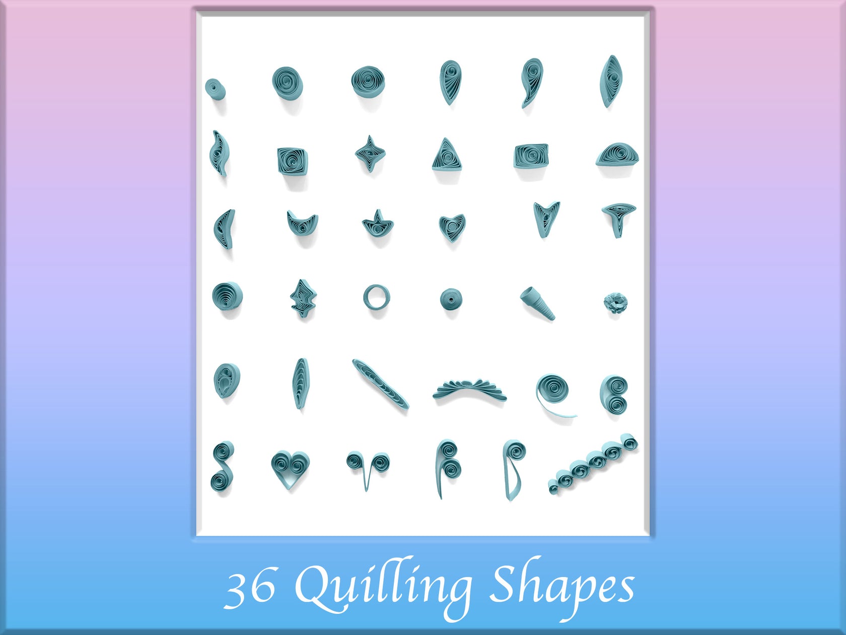 Free Quilling Shapes and Scrolls Chart – Easy Quilling Paper